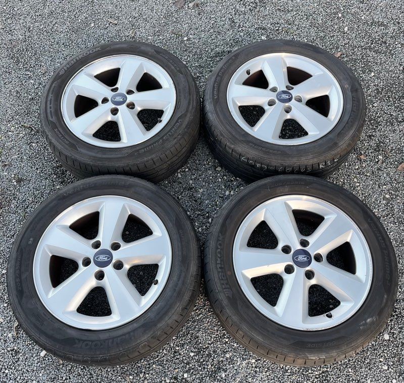 4 16" FORD Alloy Wheels + 205/55/16 HANKOOK Tires - Cars & Vehicles ...