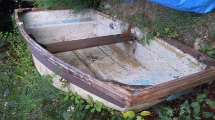 Old solid fibre glass rowing boat - Home & Garden - Classifieds ...